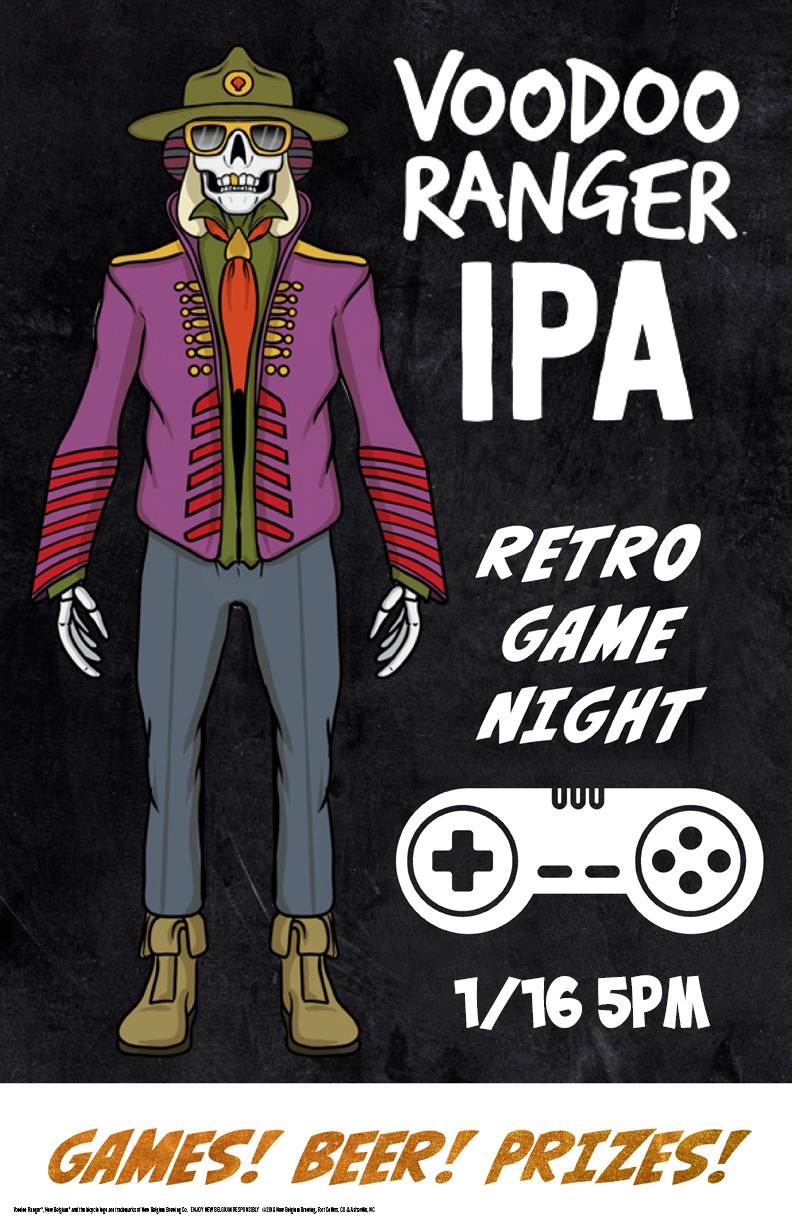 Voodoo Ranger Retro Game Night at Brewcadia | Short North, Columbus Ohio