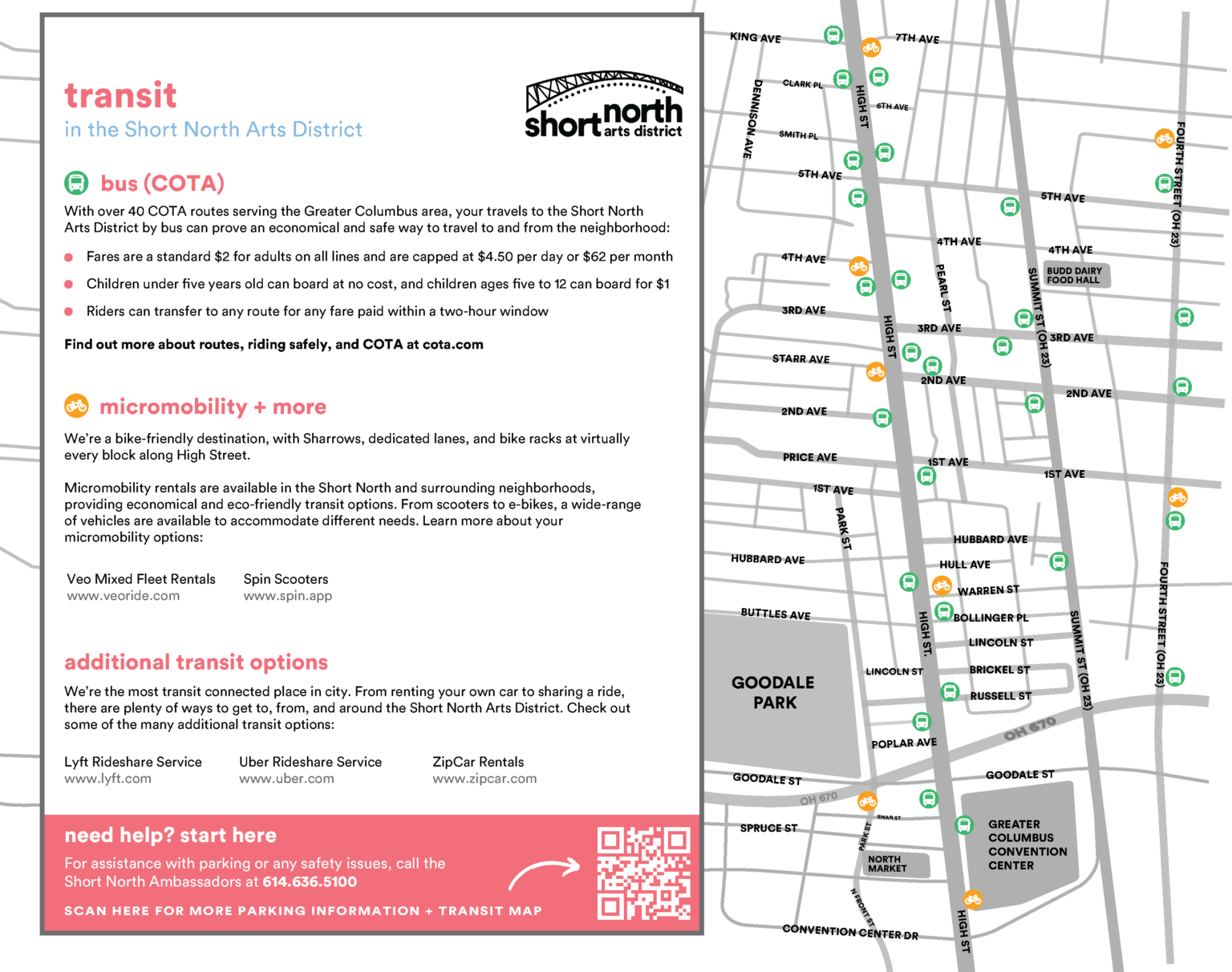 Short North Arts District Parking + Transit - Short North, Columbus Ohio